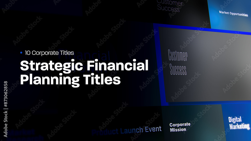 Strategic Financial Planning Titles | 10 Motion Titles with Control ...
