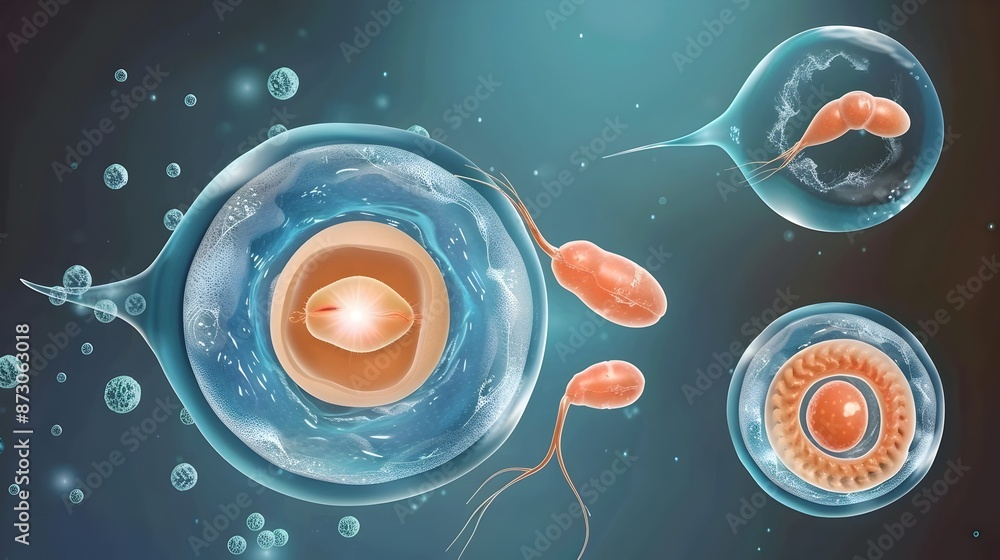 photography of Embryo Development Stages and Embryology or ...