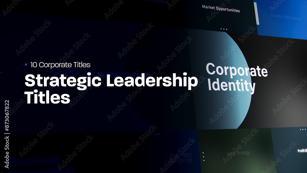 Strategic Leadership Titles | 10 Motion Titles with Control Panels ...