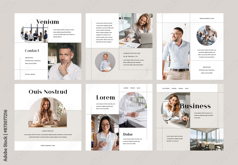 Business Style Social Media Layouts Stock Template | Adobe Stock