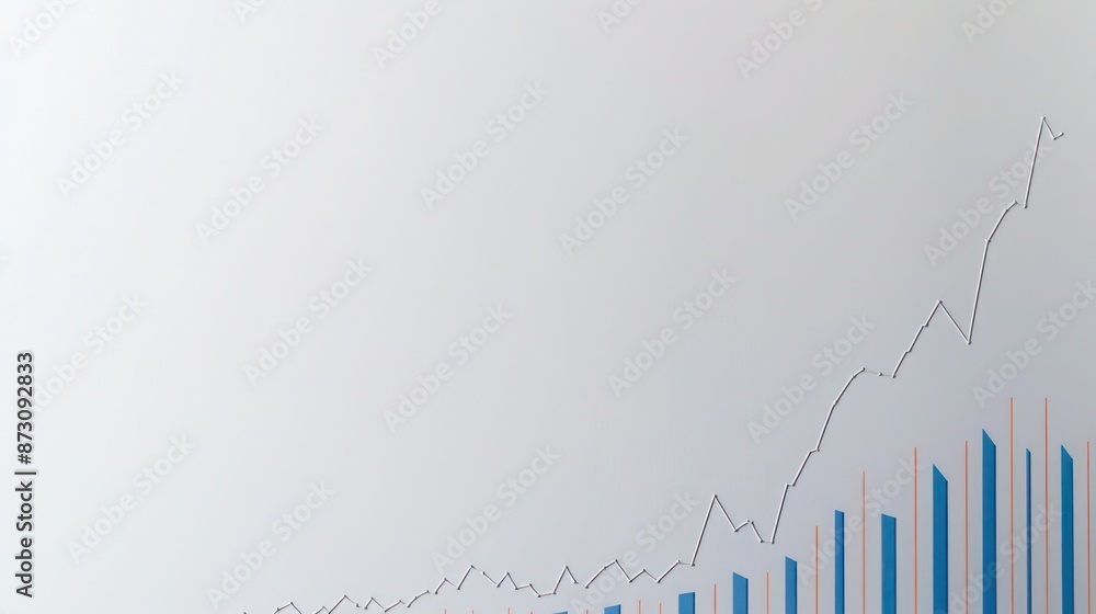 A minimalist chart showing the 2024 financial education trend, with an ...