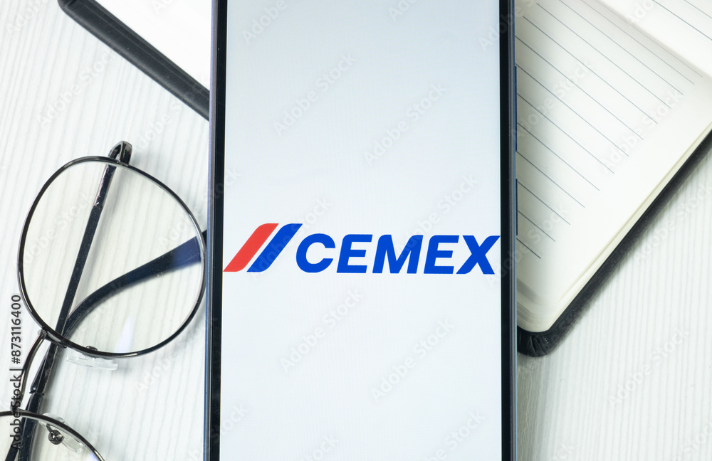 New York, USA - 30 June 2024: Cemex Logo on Phone Screen, Company Icon ...