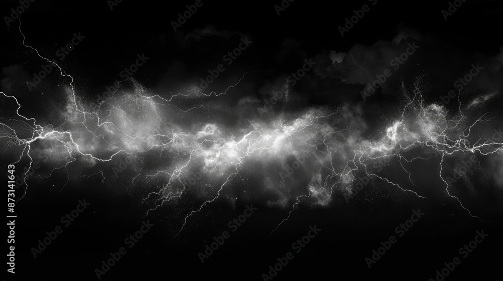 Overlays of lightning. Overlays of thunder. Background of lightning ...