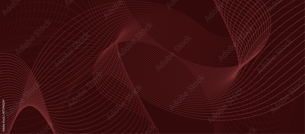 Abstract swoosh speed wave lines modern stream background. red wave ...