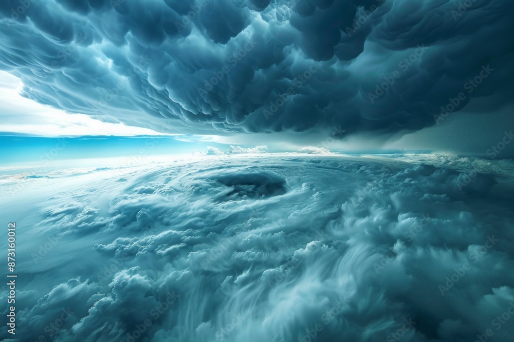 In the distance, the supercell storm clouds gathered momentum, casting ...