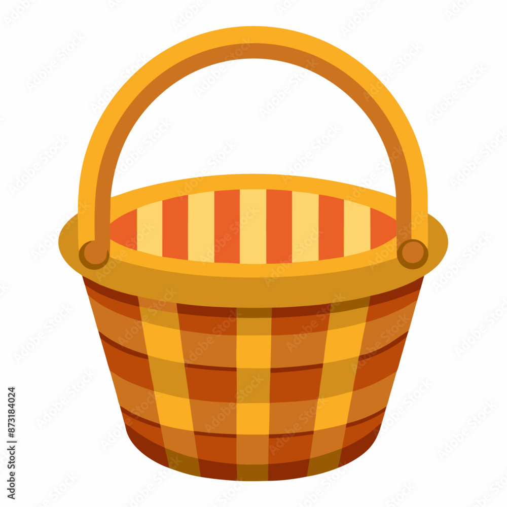 basket clipart cartoon Illustration drawing Stock Vector | Adobe Stock