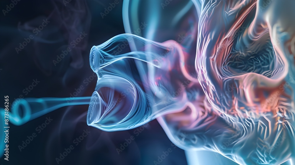 Cross-section Diagram of the Inner Ear Highlighting the Eustachian Tube ...