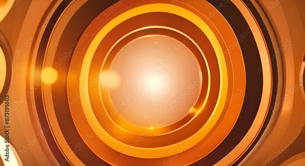 Animated background featuring concentric circles in warm shades of ...