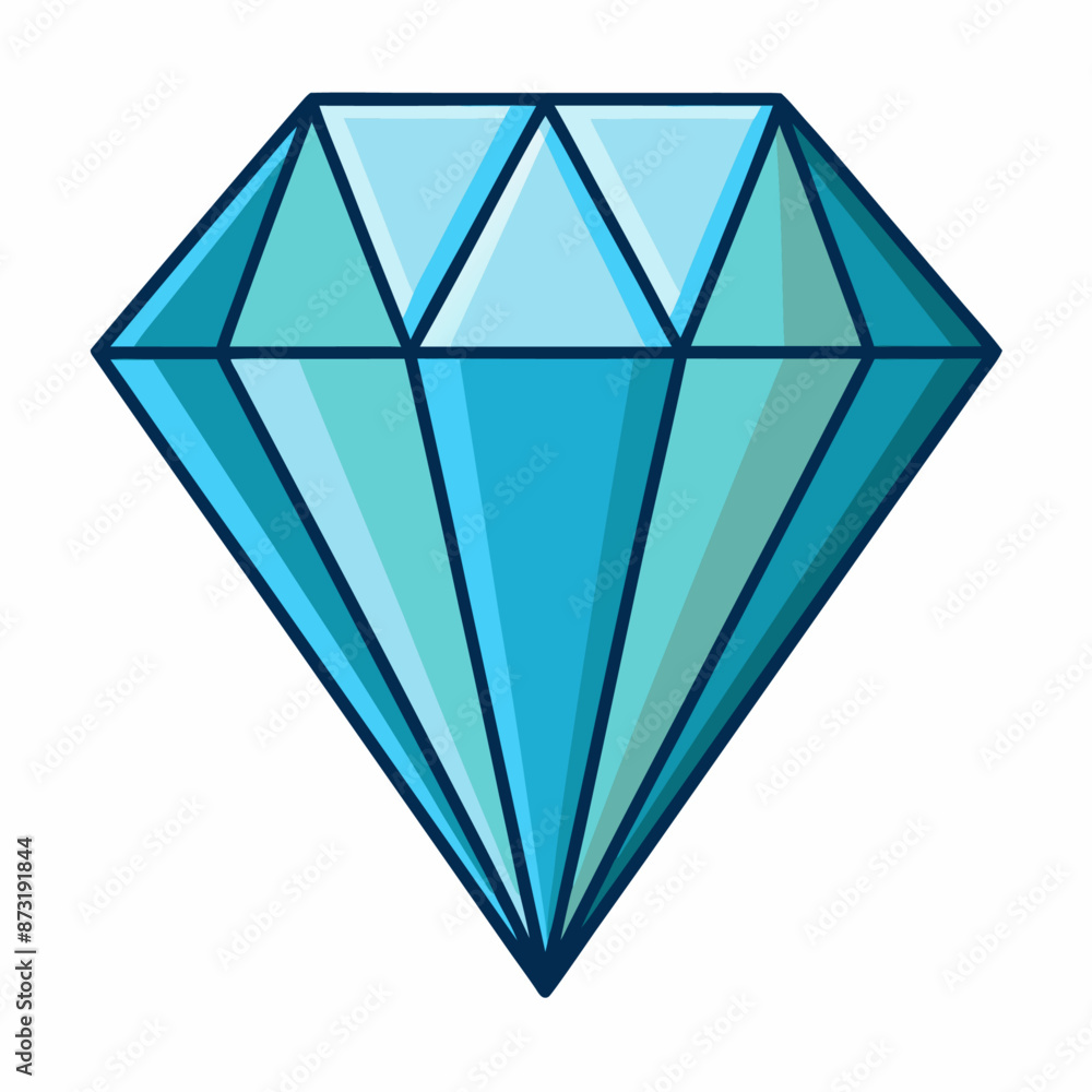 diamond clipart cartoon Illustration drawing Stock Vector | Adobe Stock