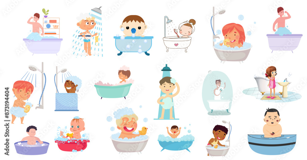 Vetor de PNG transparent vector illustration. children's daily schedule ...