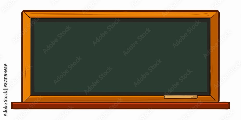 classic blackboard with dry erase surface, isolated on pure white ...