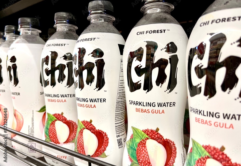 Jakarta, Indonesia - July 1st, 2024 - Chi forest brand sparkling water ...