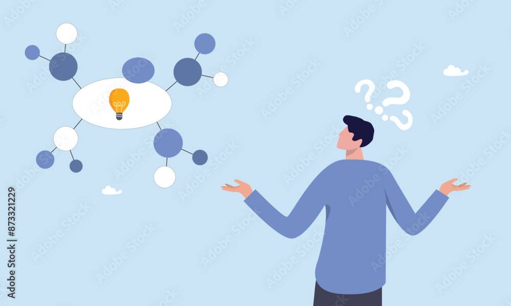 Mind map diagram for idea research, plan or thinking for solution to ...