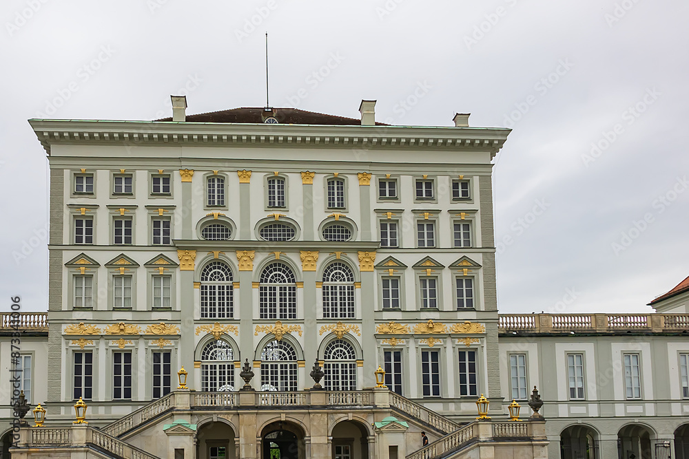 Baroque palace Nymphenburg Palace (Schloss Nymphenburg, 1675). The ...