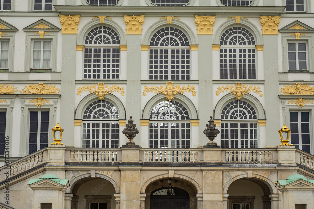 Baroque palace Nymphenburg Palace (Schloss Nymphenburg, 1675). The ...