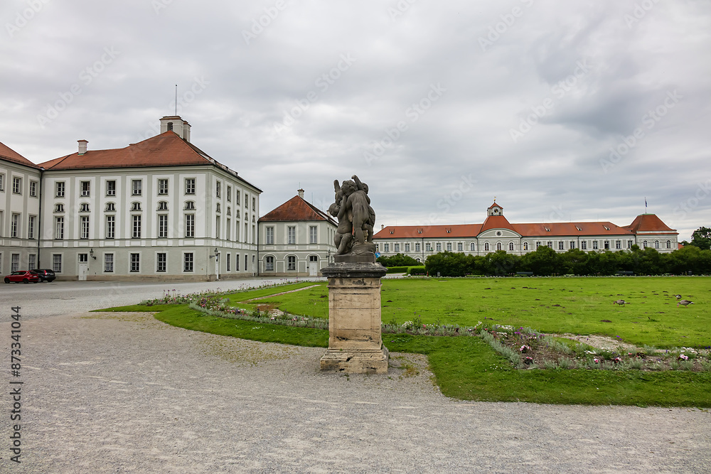 Baroque palace Nymphenburg Palace (Schloss Nymphenburg, 1675). The ...