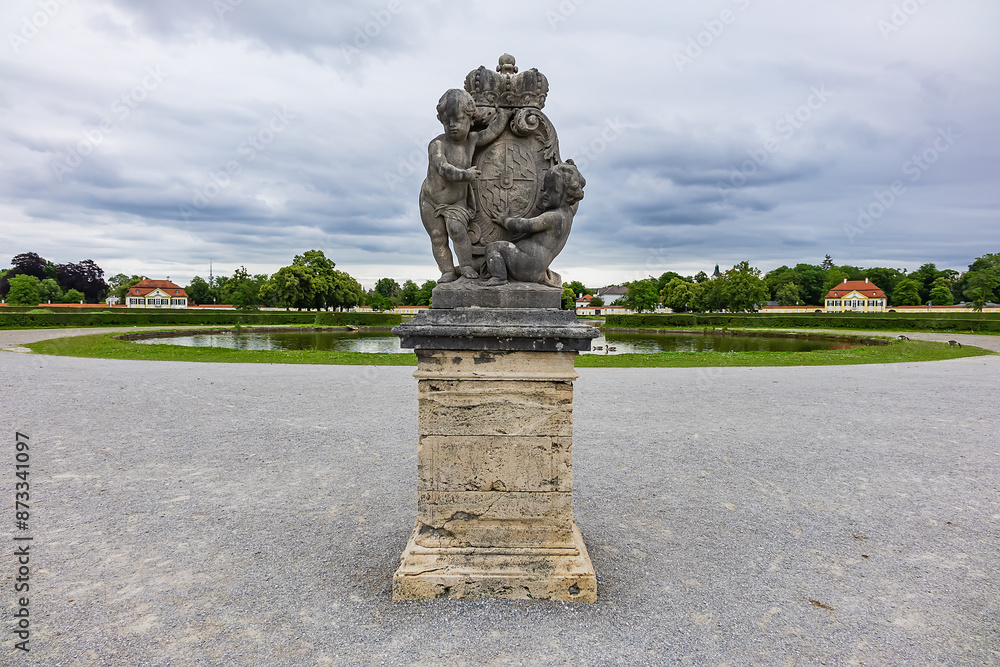 Baroque palace Nymphenburg Palace (Schloss Nymphenburg, 1675). The ...