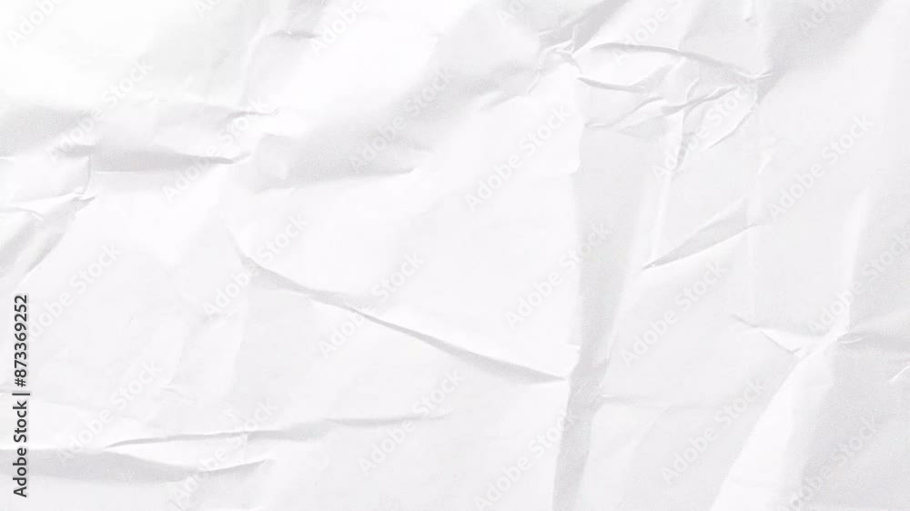 white crumpled paper, old look paper, blank stop motion canvas, light ...