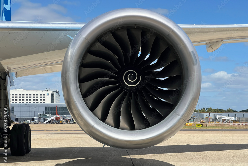 Boeing 787-9 Dreamliner Rolls Royce Trent 1000 Aircraft Engine Fan ...
