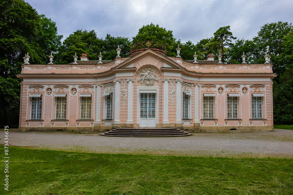 The Amalienburg is an elaborate hunting lodge on the grounds of the ...
