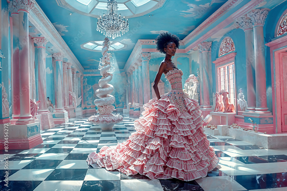 Surrealist Editorial Photoshoot Featuring African Models in Avant-Garde ...