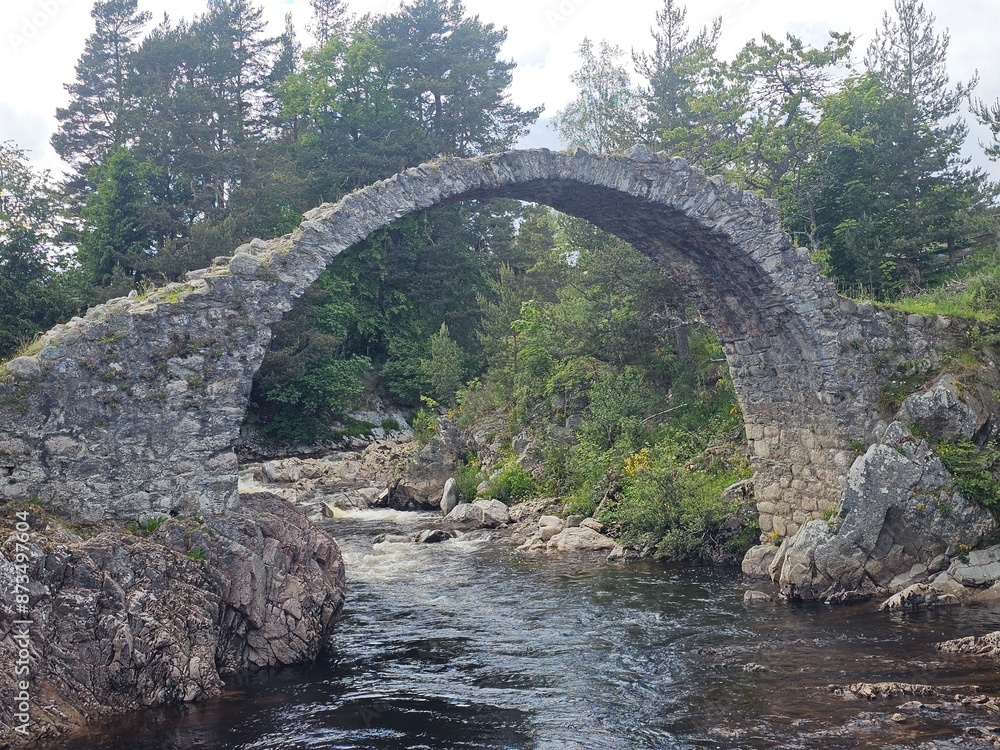 Carrbridge Packhorse Bridge, also known as Coffin Bridge, is a bridge ...
