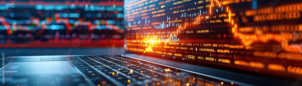 Cutting-edge financial headquarters with advanced stock development ...