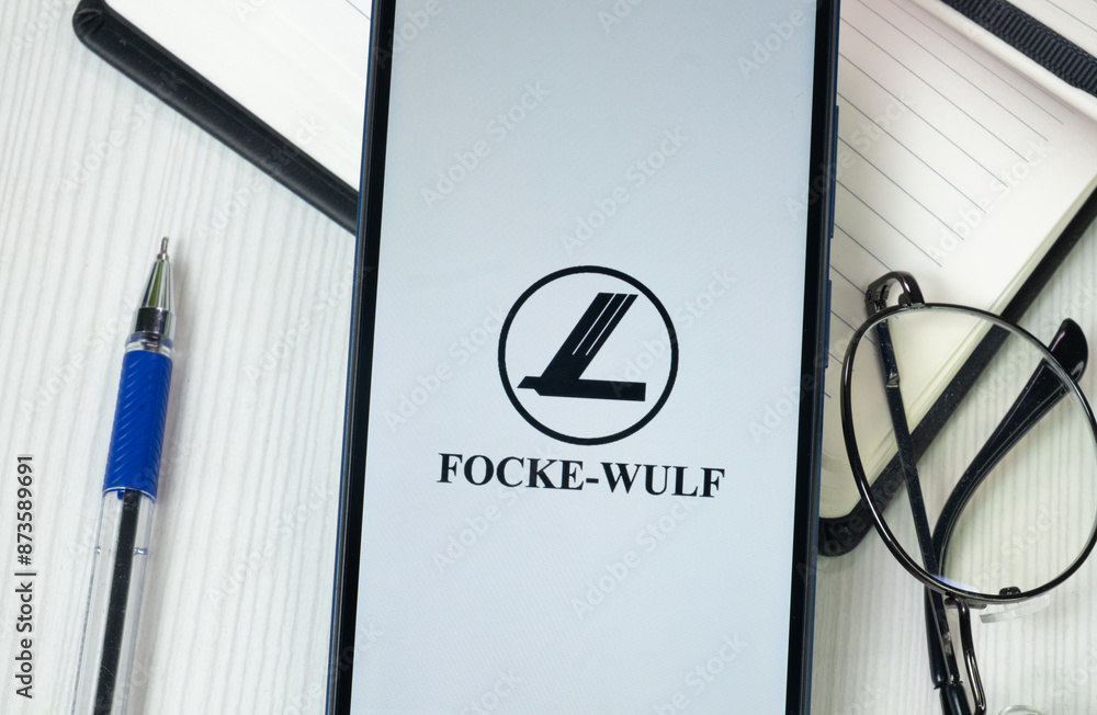 New York, USA - 30 June 2024: Focke Wulf Logo on Phone Screen, Company ...