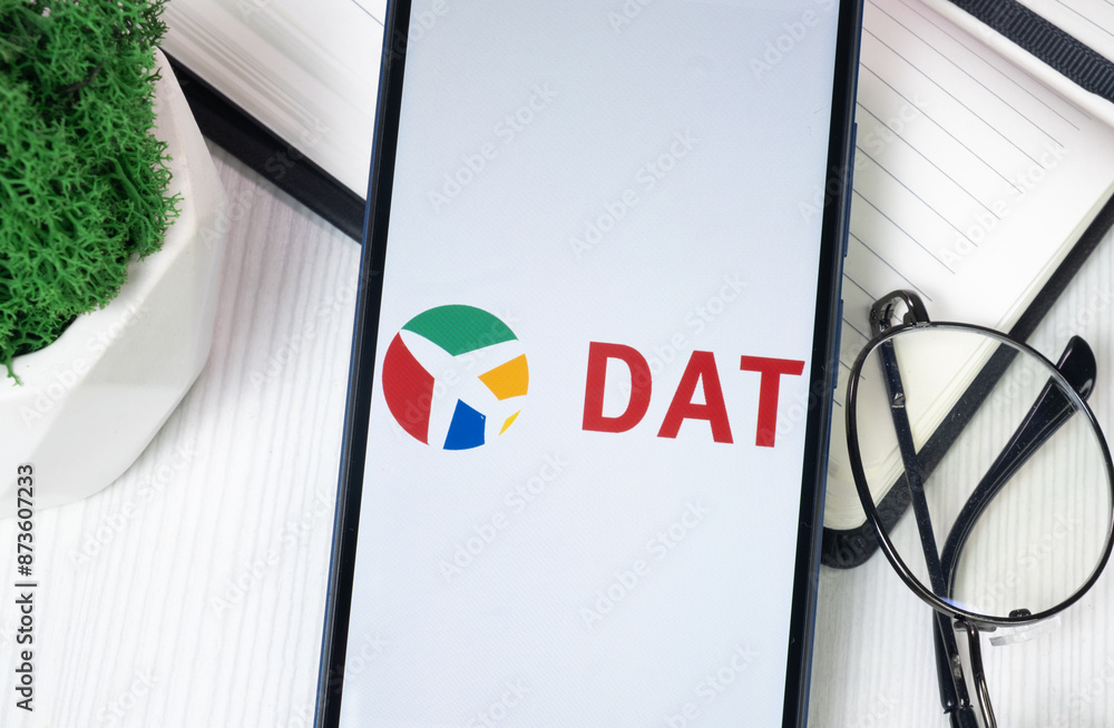 New York, USA - 30 June 2024: Danish Air Transport Logo on Phone Screen ...