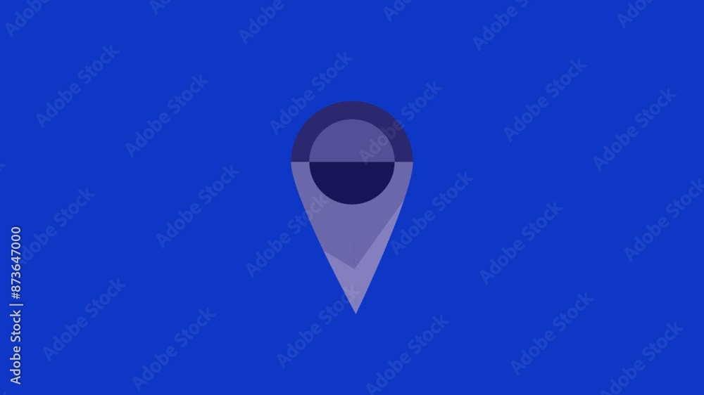 Location map pin pointer on GPS Map tracker animation. location icon ...