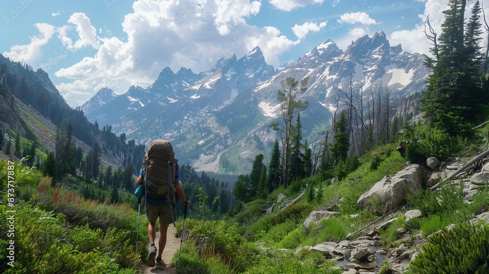 Grand Teton National Park offers an exhilarating trek down the Teton ...