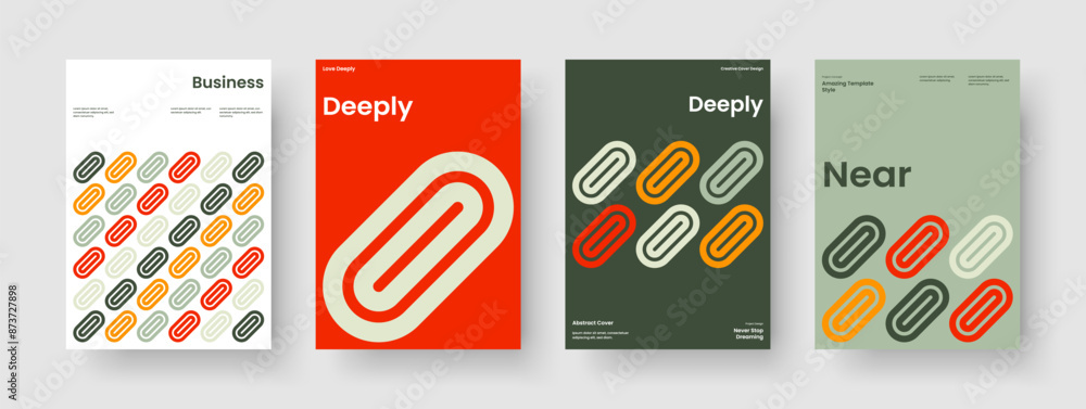 Abstract Book Cover Template. Modern Poster Layout. Isolated Flyer ...