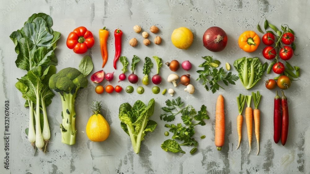 A chart showing the nutritional value and benefits of various ...