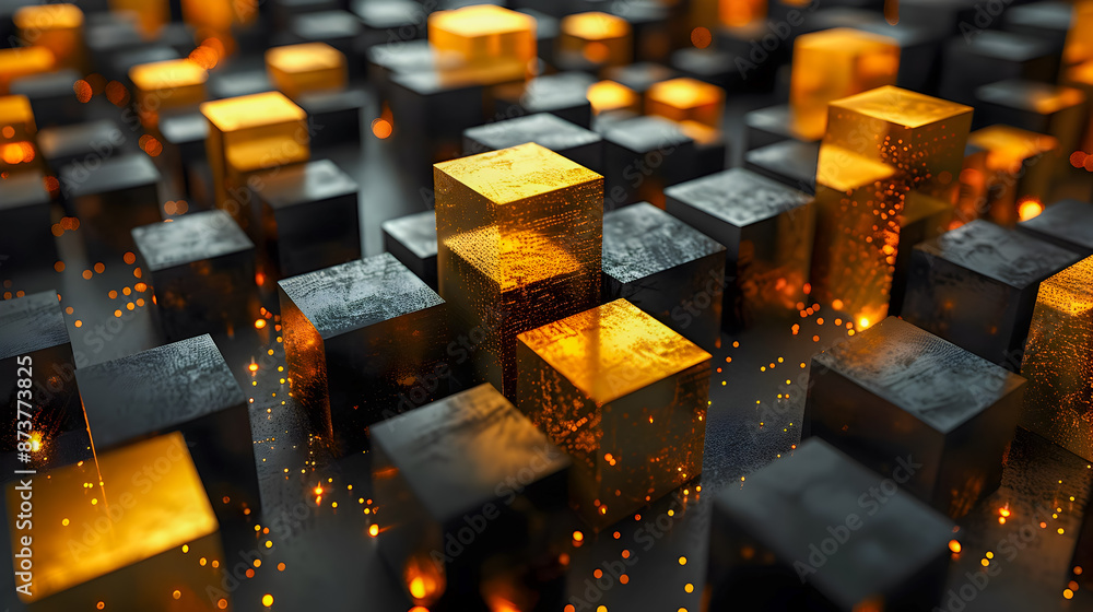 Elegant geometric abstract background with minimal isometric ...