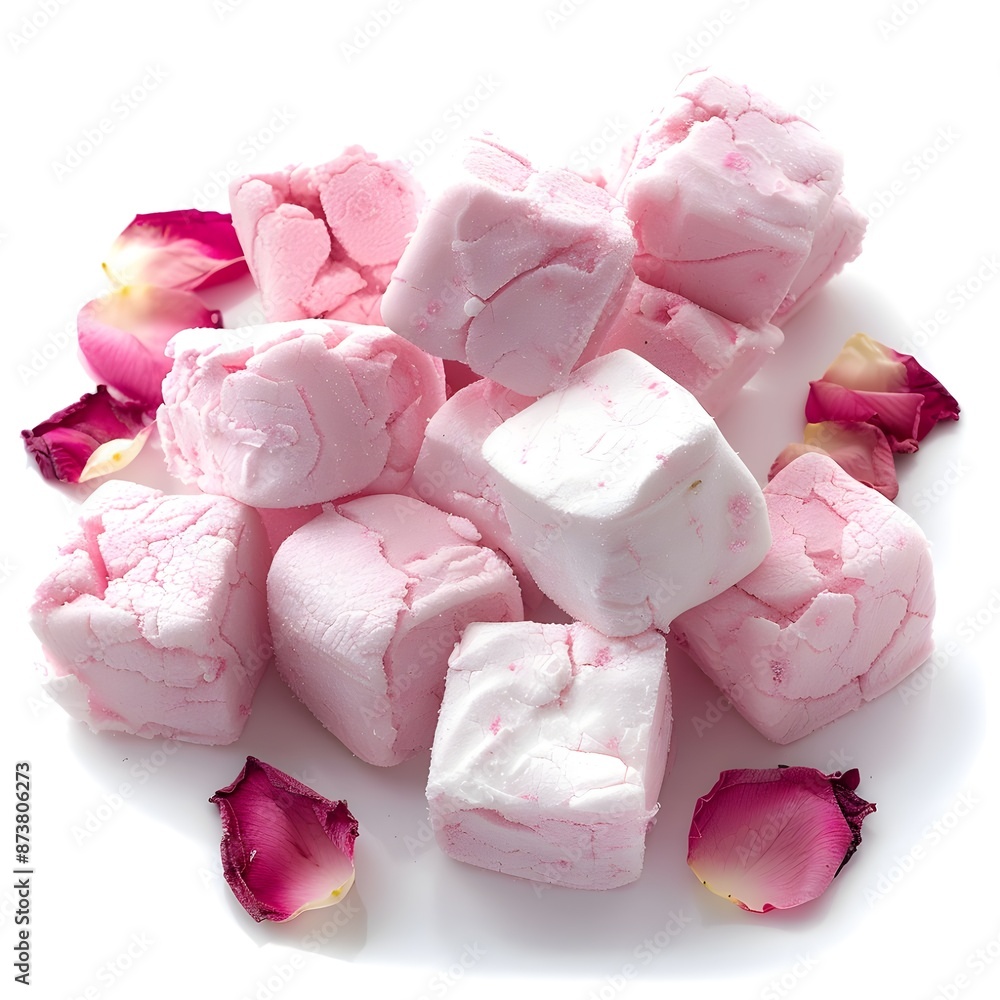 Rose Water Marshmallows - Soft and fluffy marshmallows flavored with ...