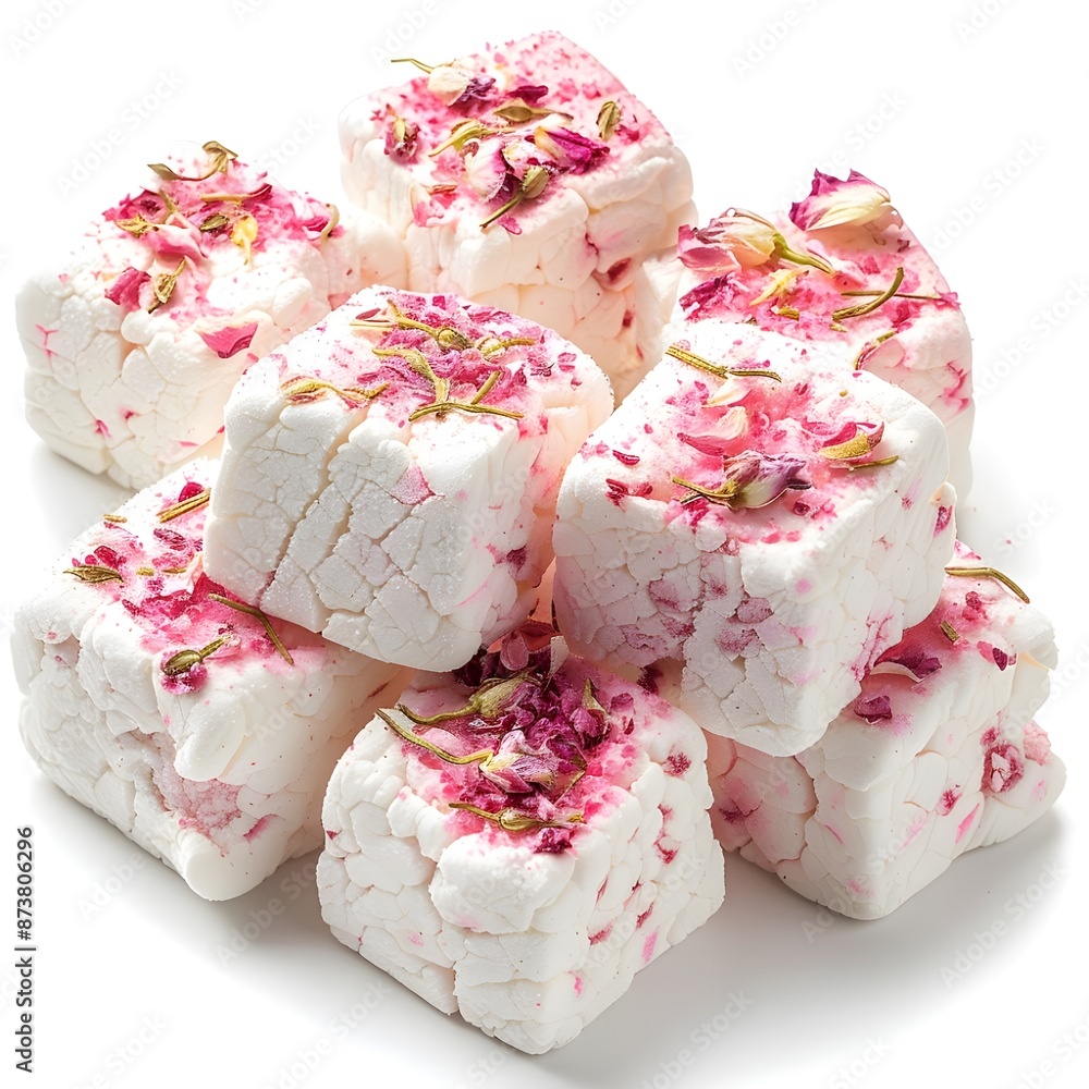 Rose Water Marshmallows - Soft and fluffy marshmallows flavored with ...