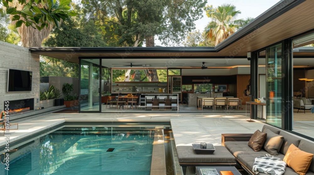 Modern home interior decorating styles feature clean lines, simple ...