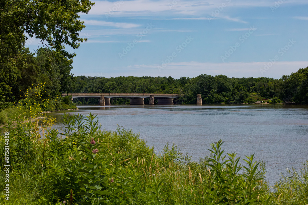 Beautiful Maumee river in Ohio. the Maumee is the largest river basin ...