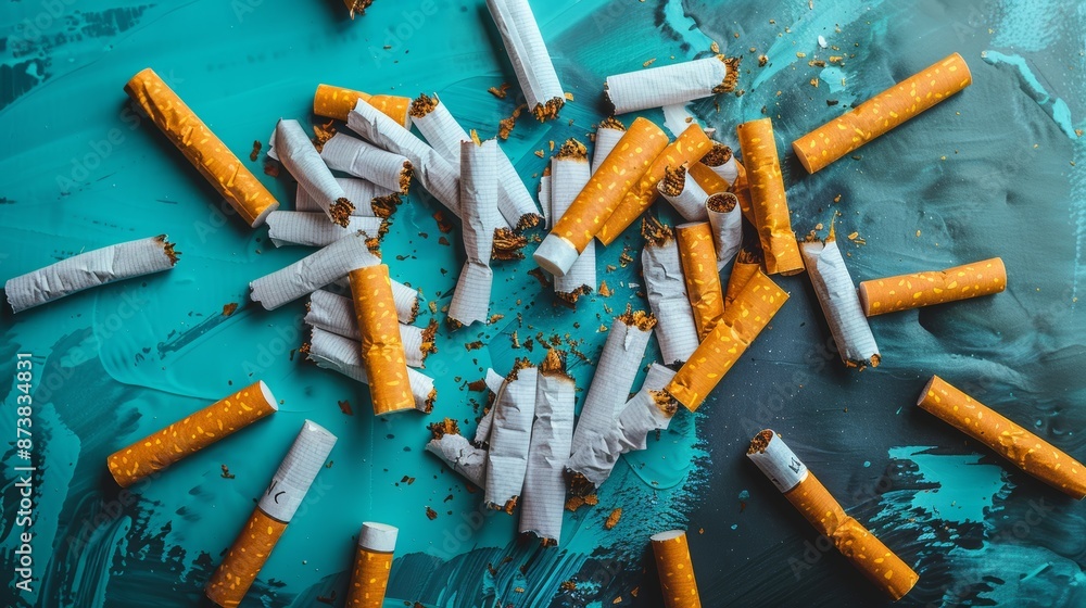 World No Tobacco Day banner featuring broken cigarettes forming a heart ...