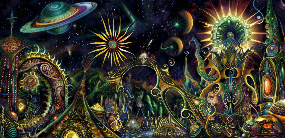 DMT or LSD trip into the realm with merry go round and other worldly ...