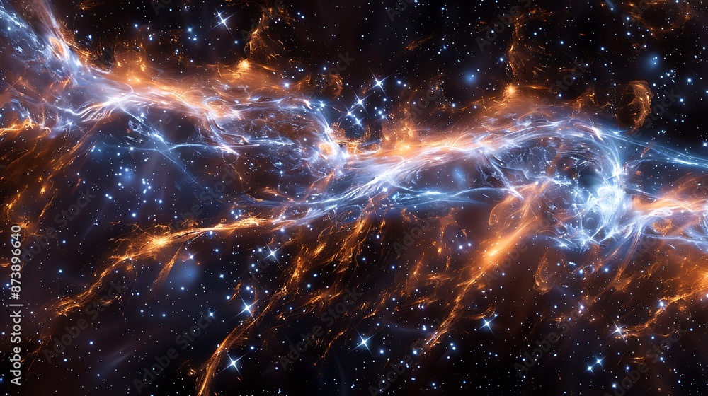 Glowing Galactic Filament in the Cosmic Web: A Stunning View of Star ...