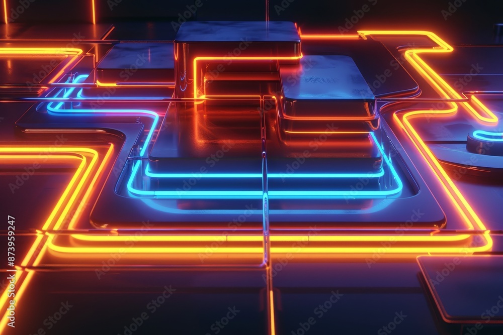 Background with interlaced digital glitch and distortion effect. Retro ...