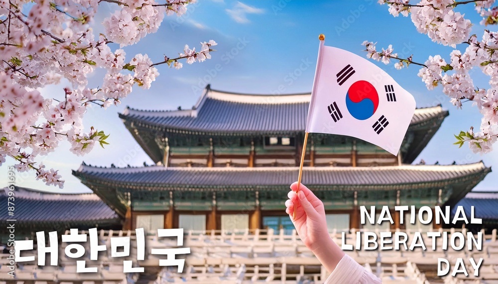 Korea Liberation Day Poster Design with Korea Flag. Hurray for the ...