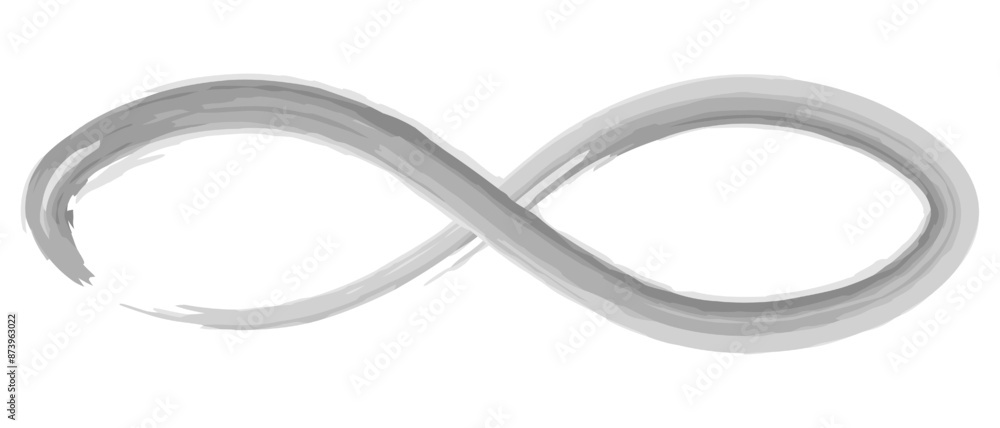 Infinity sign. Sketch. Hand drawn watercolor symbol. Vector ...