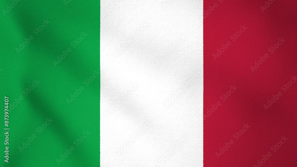 Italy flag waving animation. Italy flag waving animation for the ...