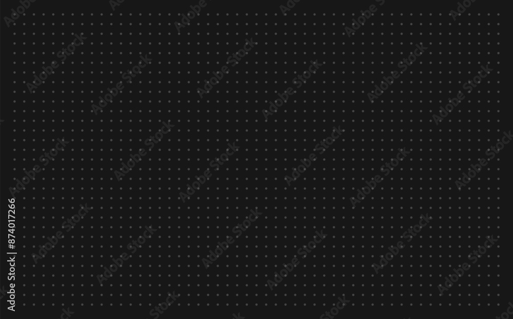 Set of dot grid background with empty space on dark gray backdrop ...
