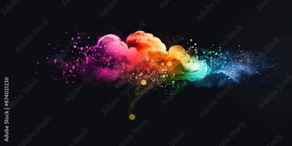 Communication Graphic. Black and White Visual Word Cloud for Graphic ...