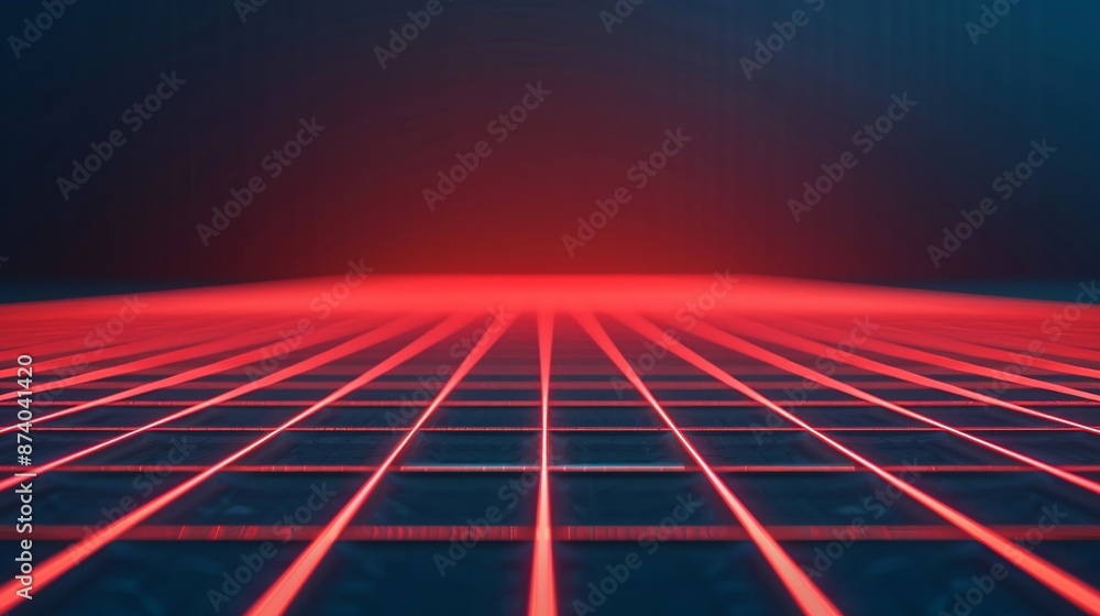 Design a futuristic grid system with geometric shapes and precise ...