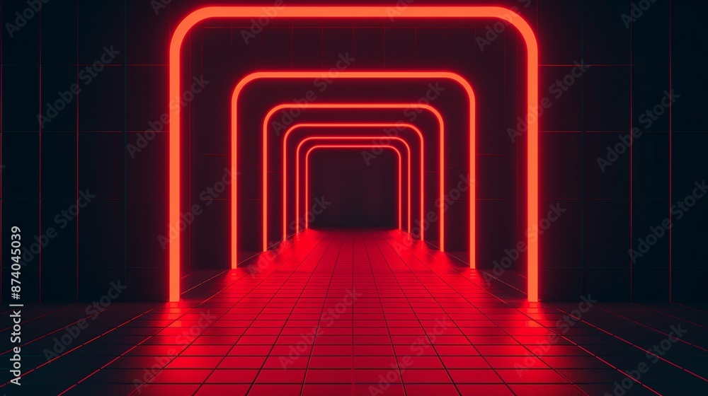 Design a futuristic grid system with geometric shapes and precise ...