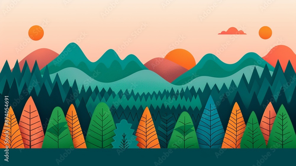 Depict the principles of environmental conservation and sustainability ...